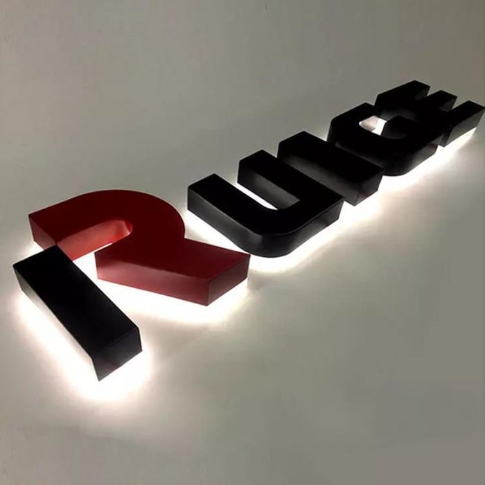 Advertising Led Business Backlit Sign 3D Illuminated Logo Letter Sign ...